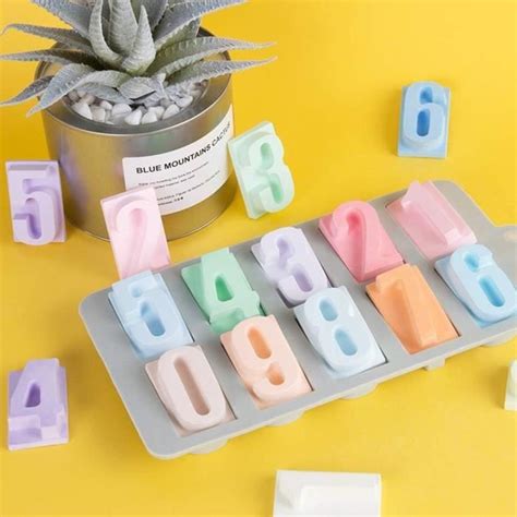 Moule En Silicone Alphabet 26 Lettres A Z Plateau De Glaçons De 0 9