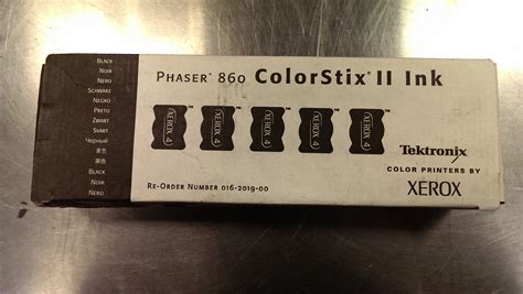 New Genuine Xerox Phaser 860 Colorstix Ink Ii Black 016 2019 00 5 Stix