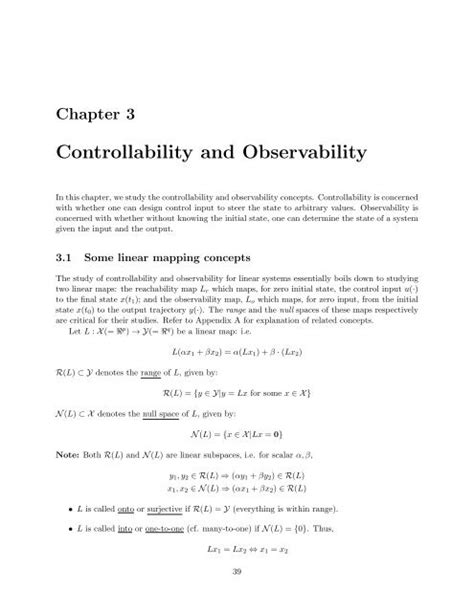Chapter 3 Controllability And Observability University Of Minnesota