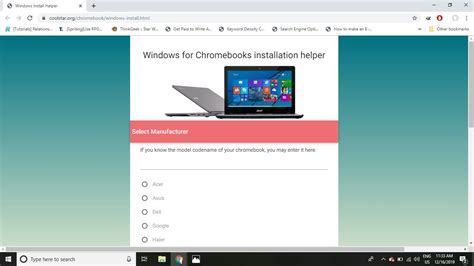 How To Install Windows On A Chromebook