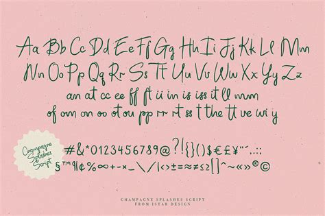 Champagne Splashes Script Behance