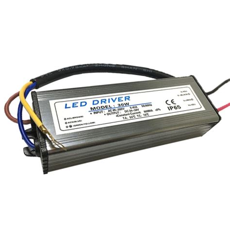 30W LED Driver Adapter AC 85 265V To DC 24 38V IP65 Waterproof