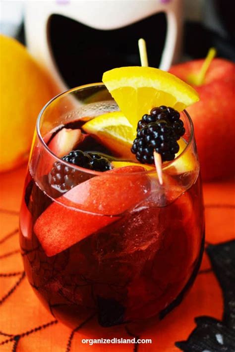 Spooky Witch Potion Cocktail Halloween Recipe Organized Island