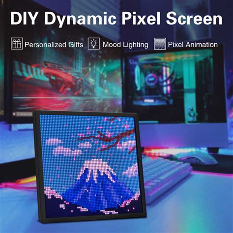 IDotMatrix Pixel Screen App Control Custom LED Text Pattern Animation Sound Reactive For