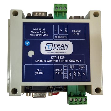 Ocean Controls KTA P Modbus RTU TCP Weather Station Gateway Power Over Ethernet PoE