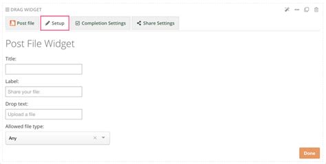 how do i use the post file widget core widgets openlearning help