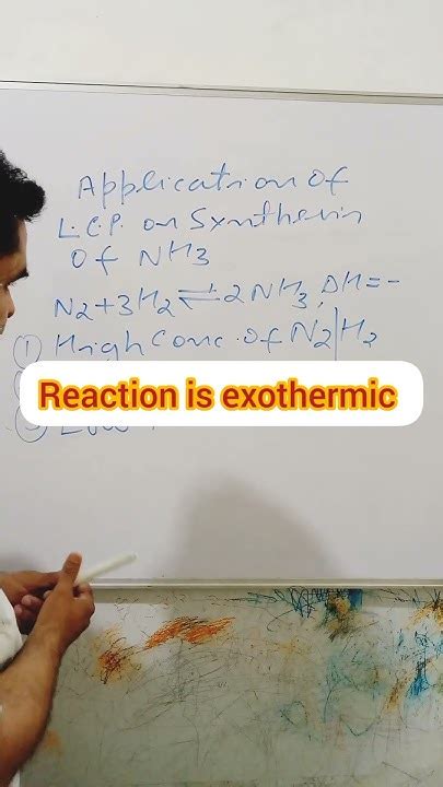 Application Of Le Chateliers Principle On Synthesis Of Ammonia Nh3 Chemical Equilibrium Shorts