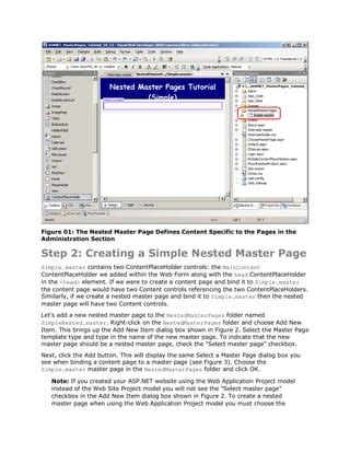 Aspnet Master Pages Tutorial Cs PDF