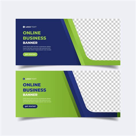 Business Horizontal Banner Template Design Social Media Banner Vector