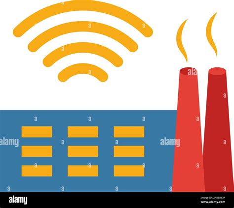 Smart Factory Icon Colored Simple Elements From Industry 4 0 Collection Stock Vector Image