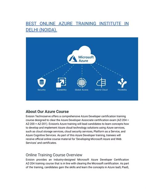 PPT BEST ONLINE AZURE TRAINING INSTITUTE IN DELHI NOIDA PowerPoint