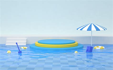 C4D建模蓝色木板墙壁夏日小清新海边沙滩海水海底黑色炫彩格子酷炫科技草地绿色渐变质感背景图片元素素材合成效果材质