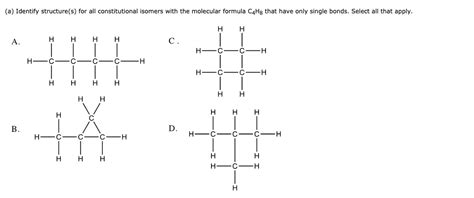 Solved A Identify Structures For All Constitutional