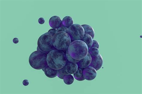 Premium Photo Spheres With The Textured Surface Random Distributed 3d Rendering