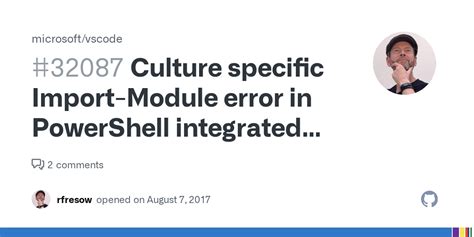Culture Specific Import Module Error In Powershell Integrated Console