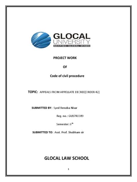 Cpc 6th Sem Pdf Appeal Lawsuit