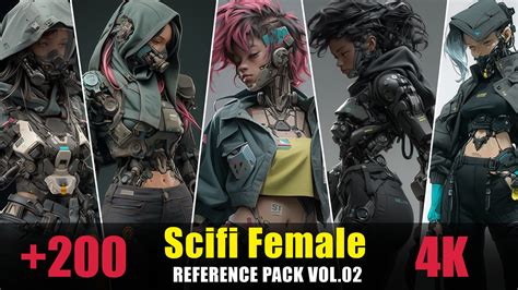 Artstation 200 Scifi Female Vol02 Reference Images