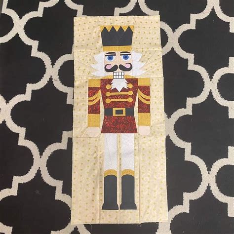 Nutcracker Foundation Paper Piecing Pattern Fpp Pattern Quilt Block