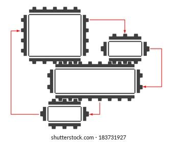 Abstract Flowchart Stock Vector Royalty Free Shutterstock