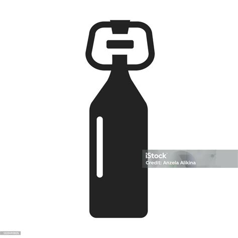 재사용 가능한 유리 병 검은 색 문말 아이콘입니다 폐기물 제로 라이프스타일 웹 페이지 모바일 앱 프로모션에 대한 픽토그램 0명에