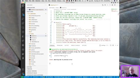 Episode 1 Going Through The Rustlings Exercises Part 1 Youtube