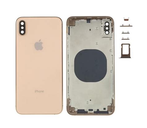 Comprar Carcasa Chasis para Iphone Xs Max Oro Repuesto de Móvil