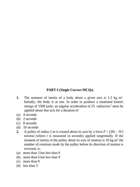 rotational dpp pdf rotation around a fixed axis torque
