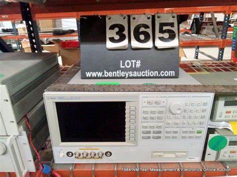 AGILENT A PRECISION IMPEDANCE ANALYZER Bentley Associates LLC
