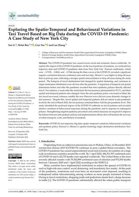 Pdf Exploring The Spatio Temporal And Behavioural Variations In Taxi