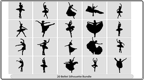 Bellet Dancer Silhouetteballerina Silhouette Ballet Dance Posesdancer