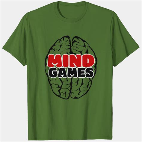 Mind Games Brain Nerd Geek Brainiac School T Shirt Designed And Sold By