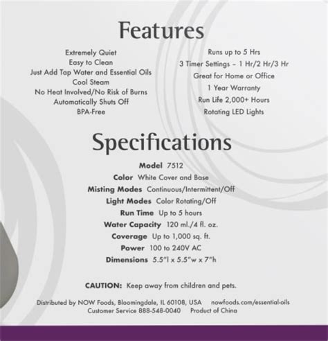 Now® Solutions Ultrasonic Cone Oil Diffuser 1 Ct King Soopers