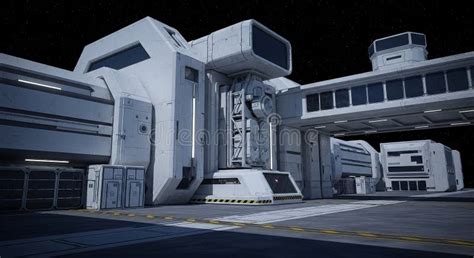 Modern Futuristic Sci Fi Sky Station Stock Illustrations 227 Modern