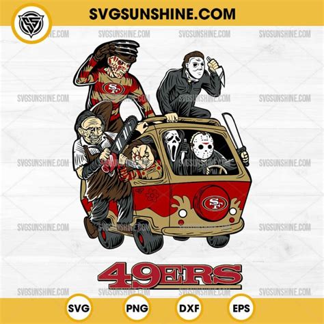 Horror Characters San Francisco 49ers Svg Nfl Football Halloween Svg
