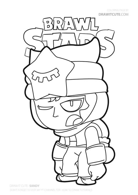 Sandy Brawl Stars Coloring Page Color For Fun Star Coloring Pages