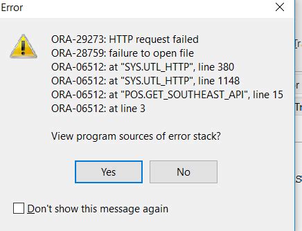 Database Ora Request Failed Ora Failure To Open File