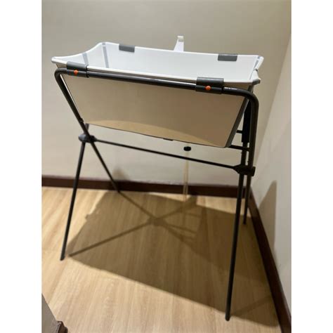 STOKKE Flexi Bath 摺疊式浴盆全套組 摺疊式浴盆初生嬰兒浴架立架 蝦皮購物