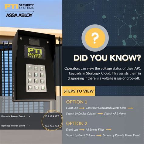 Pti Security Systems On Linkedin Selfstorage Keypad Ap1 Bluetooth