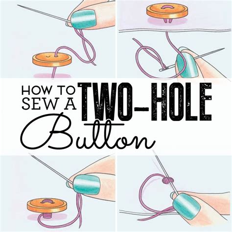 How To Sew A Two Hole Button How To Sew Sew Magazine