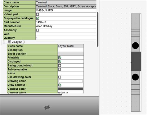 Edit Terminal Block Layout SkyCAD