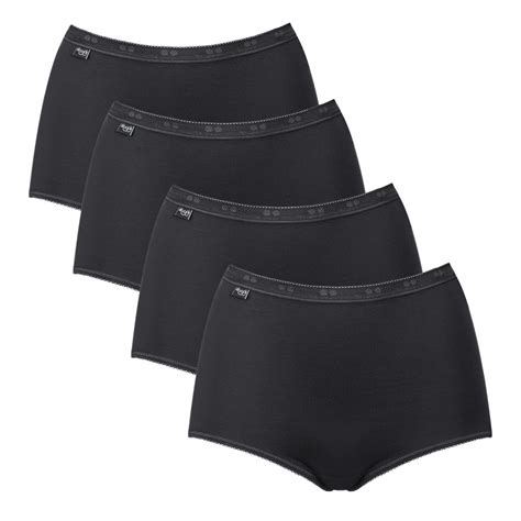 Sloggi Basic Maxi 3 1 Gratis 4 Pack Zwart