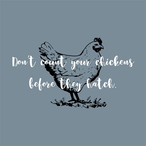 Dont Count Your Chickens Before They Hatch Mindset Made Better