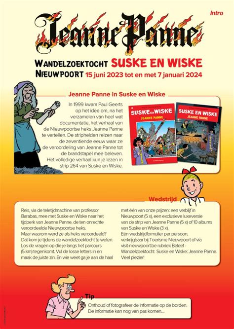 Jeanne Panne Wandelzoektocht Suske En Wiske In Nieuwpoort Standaard
