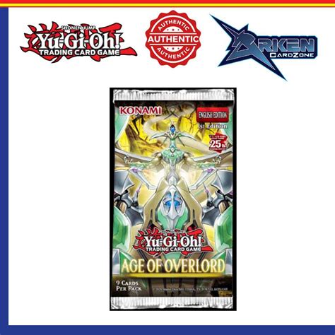Konami Yu Gi Oh Trading Card Game Age Of Overlord Booster Pack Tcg