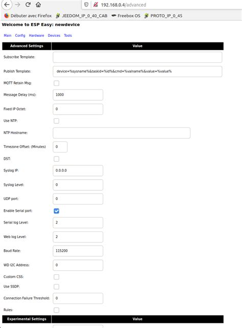 Relais Wifi Espeasy Pluggin Espeasy Automatisme Communauté Jeedom