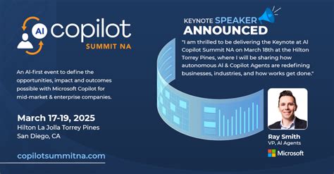Microsofts Ray Smith To Headline Ai Copilot Summit Na 2025