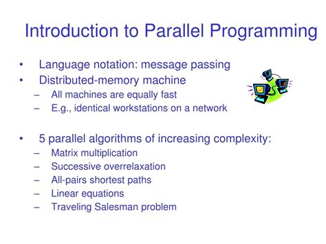Ppt Introduction To Parallel Programming Powerpoint Presentation
