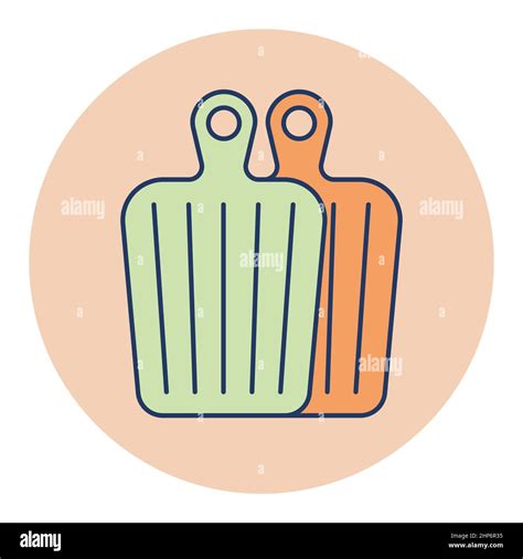Cutting Board Vector Icon Chopping Board Symbol Stock Vector Image