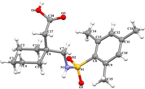 The Molecular Structure Of G4 Showing The Atom Numbering Scheme