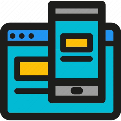 Design Responsive Coding Internet Mobile Seo Web Icon Download